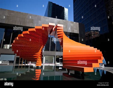 Double Ascension Sculpture By Herbert Bayer Downtown City Of Los