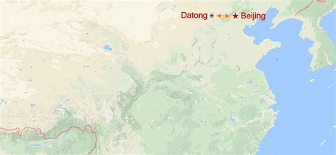 Datong China Map