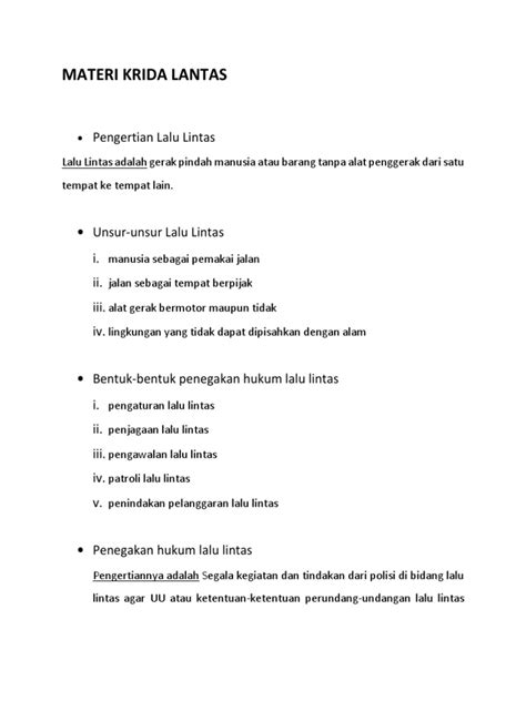 Materi Krida Lantas Pdf