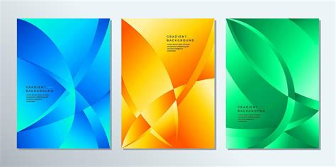 Set Of Modern Gradient Curve Line Abstract Cover Design 28683988 Vector Art At Vecteezy