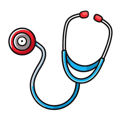 Stethoscope Clipart Cartoon Style Vector Illustration Premium Ai