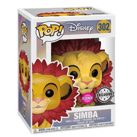 Funko Pop Simba With Leaf Mane Flocked The Lion King 302