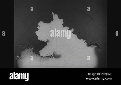 1947 An Animated Map Shows Different Discoveries Made On Byrds Initial And Subsequent