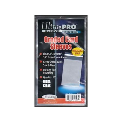 Ultra Pro Graded Card Sleeves 100 Count Pack Canada Card World