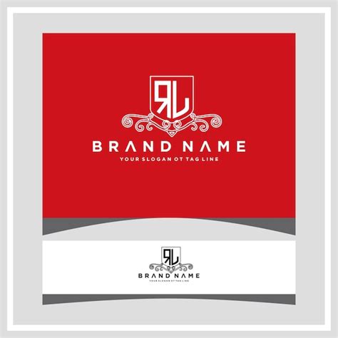 Premium Vector Modern Monogram Initial Letter Rl Logo Design Template