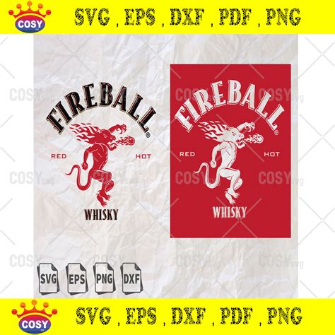 Fireball Whiskey Labels Fireball Logo Svg Fireball Whiskey Svg