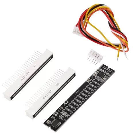 Dual 12 Level Indicator Vu Meter Stereo Amplifier Board Adjustable