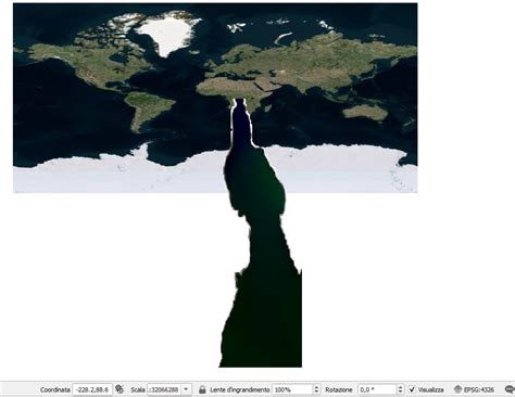 coordinate system visualising netcdf from delft3d in qgis