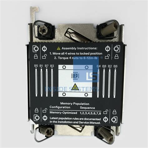 0dn39k Dell Poweredge C6520 Heatsink Cpu 2 Inside Systems As