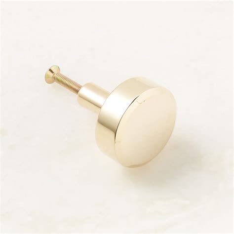 Curveaux Curved Round Unlacquered Polished Brass Knob 125 Reviews