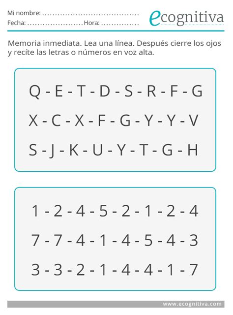 Ejercicios De Memoria Para Mayores Estimulación Cognitiva Pdf