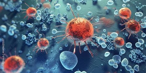 Human Peripheral Blood Mononuclear Cells Pbmc Cells Under A