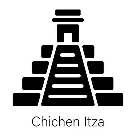 Trendy Chichen Itza 45884704 Vector Art At Vecteezy
