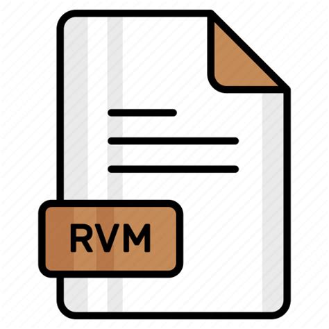 rvm file format page document sheet paper icon download on