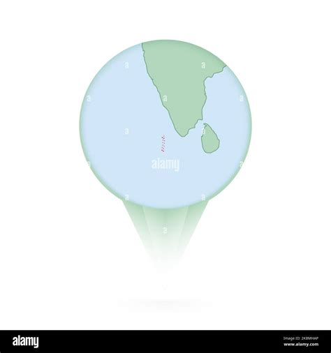 maldives map stylish location icon with maldives map and flag green