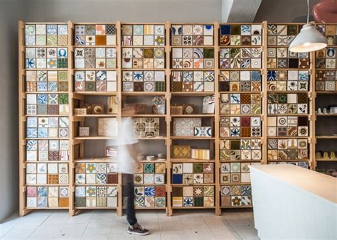 Lisbon Tile Trader Uses Vintage Stock To Pattern Shop Walls