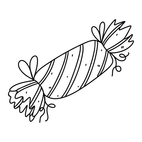 Premium Vector Candy In Wrapper Hand Drawn Doodle Style Vector Illustration Isolated On White