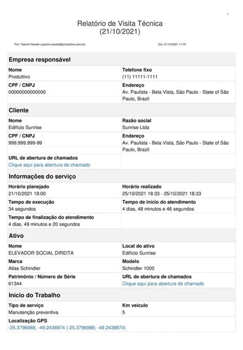 Relatório De Prestação De Serviços Como Fazer Modelo