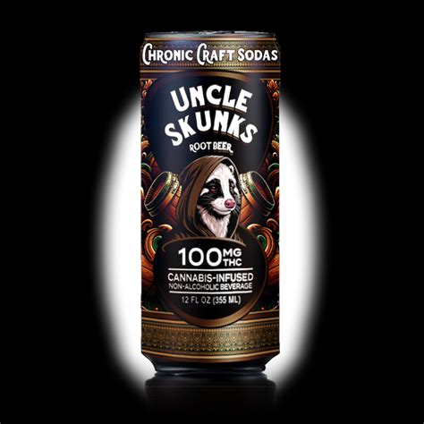 100mg Root Beer Chronic Craft Soda Uncle Skunks