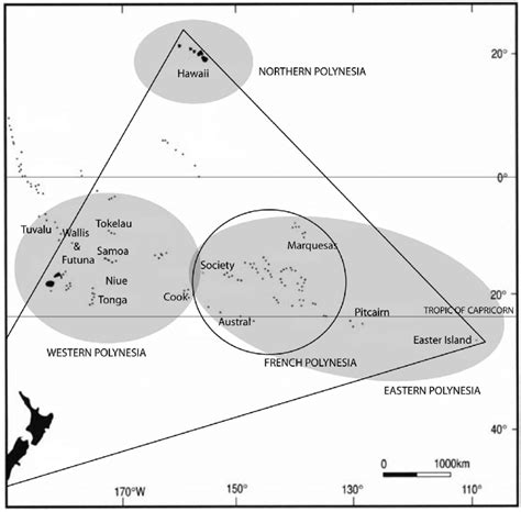 Map Of The Polynesian Triangle Download Scientific Diagram