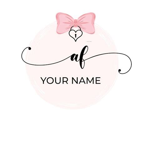 Premium Vector Bow Pink Initial Logo Vector 2024