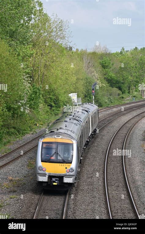 A Chiltern Railways Class 168 Diesel Multiple Unit Heading Northbound