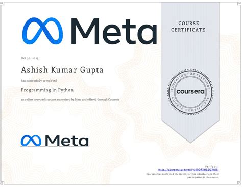 Pythonprogramming Coursera Ashish Kumar Gupta