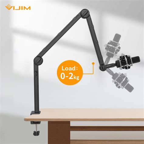 Jual Osbo Vijim Ls24 Ls25 Microphone Boom Arm Stand Heavy Duty Desktop