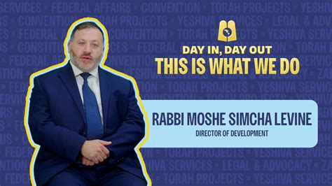Inside The Agudah Rabbi Moshe Simcha Levine A Ship On Course Lasting Wins Agudath Israel Of