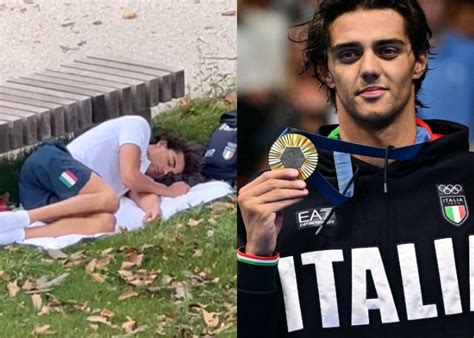Olympic Swimmer Thomas Ceccon Spotted Sleeping Outside After Trashing