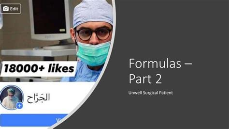 Formulas Physiology And Surgery Pptx