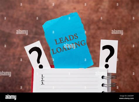 Conceptual Display Leads Loading Word Written On Initiating Customer Regards With The