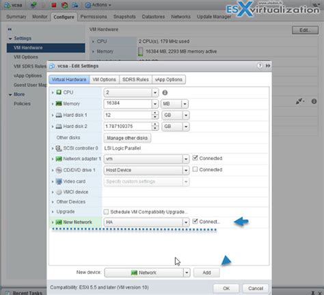 Vmware Vcsa 65 Active Passive Setup Advanced Configuration Esx