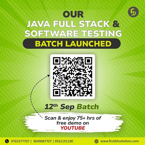 Free Demo Sessions For Java Full Stack And Software Testing Firstbit Solutions Posted On The