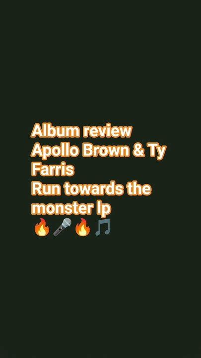 Album Review Apollo Brown And Ty Farris Run Towards The Monster Lp