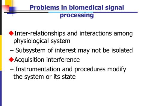 Ppt Biomedical Signal Processing Chapter Introduction Powerpoint Presentation Id