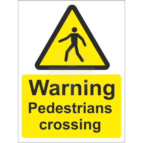 Pedestrians Crossing Sign Uk Safety Store
