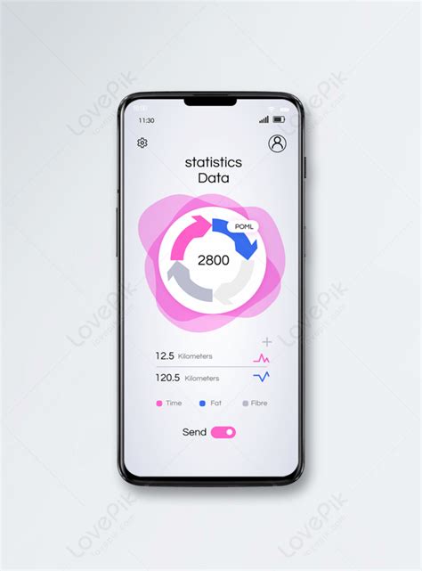 핑크 모바일 앱 Ui 디자인 이미지 사진 465688293 무료 다운로드