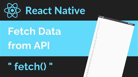 React Native Fetch Api Data With Fetch Method Youtube