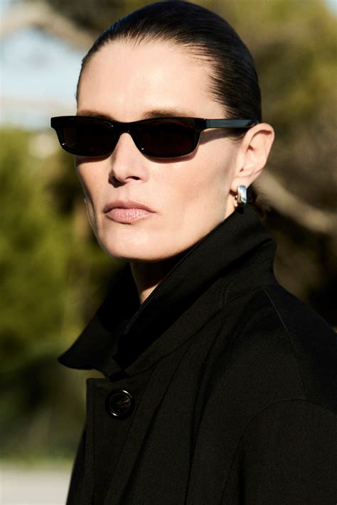 Scope Sunglasses Rectangle Green Brown Cos