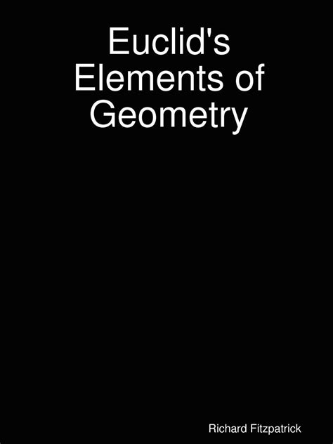 Euclids Elements Of Geometry