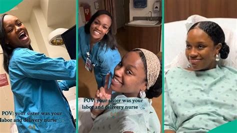 New Mum Shares Video Of Biological Sister Who Was Her Labour And