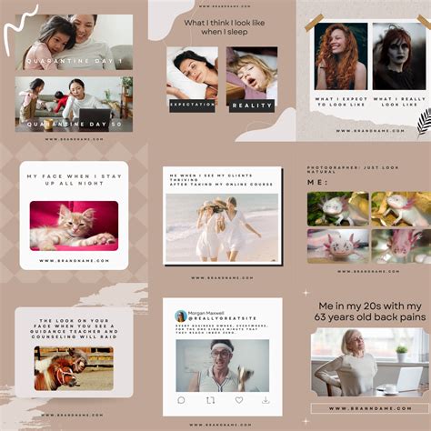 40 Funny Meme Instagram Post Templates Content Creators Etsy