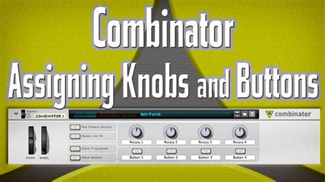 The Combinator Assigning Knobs And Buttons Reason 5 Record 15