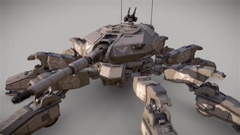 Spider Tank A17 3d Model By Fabian Ernst Fernst B74ee78 Sketchfab