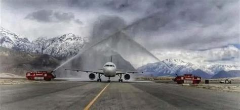 First International Flight Landing At Skardu Airport