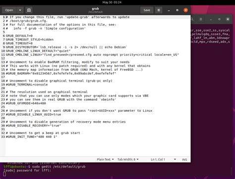 GUIDA Come Cambiare Risoluzione Al Grub Boot Menu In Ubuntu
