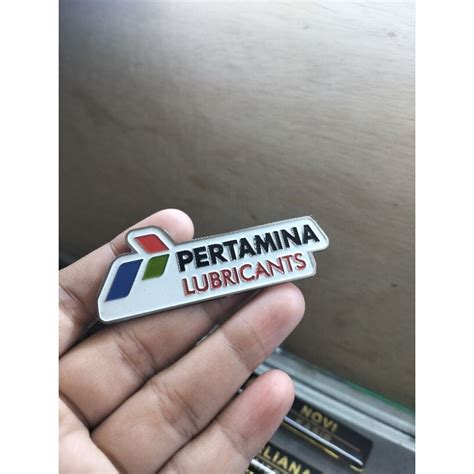 Jual Pin Custom Logo Pertamina Lubricants Bahan Stenlis Shopee Indonesia