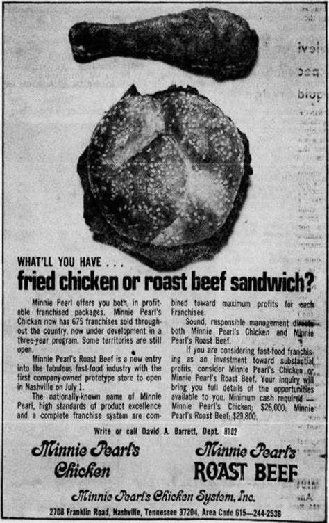 Minnie Pearl Chicken