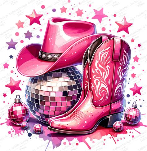 Disco Cowgirl Svg Cowgirl Disco Ball Bachelorette Disco Cowgirl Svg